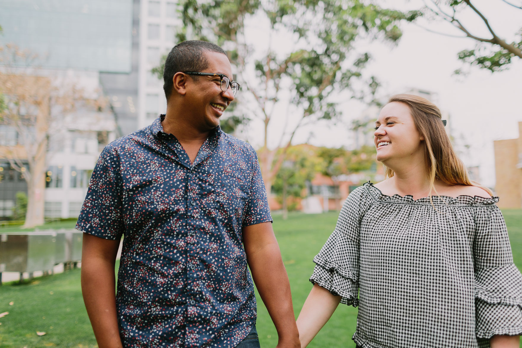 Playful Downtown Couple Fun - Let's Frolic Together